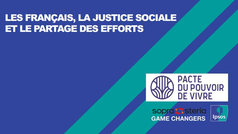 SONDAGE - Pacte du Pouvoir de Vivre : Les français, la justice sociale ...